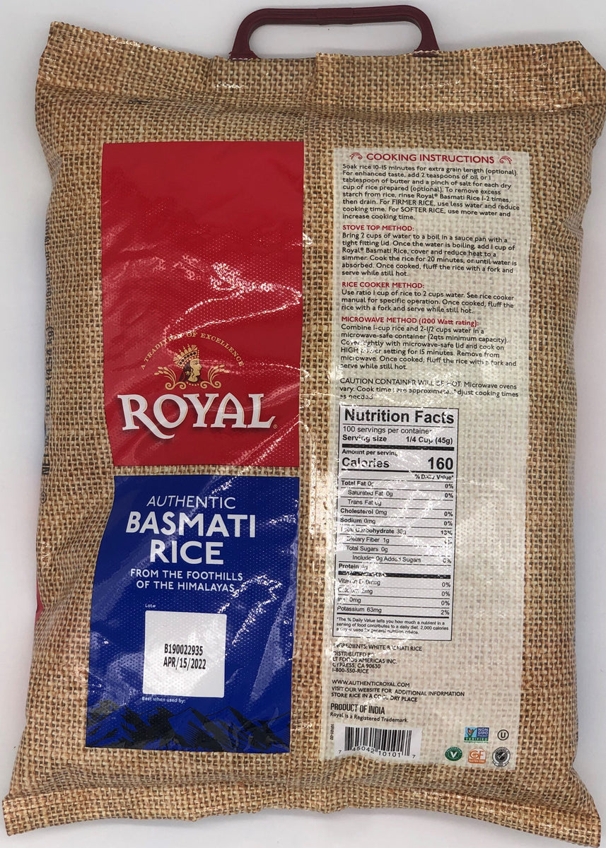 Royal Basmati Rice 10 Lb – TajFresh