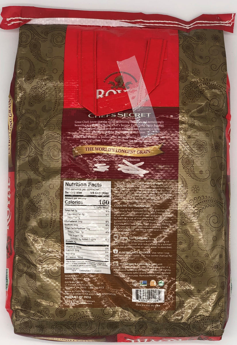 Royal Chef Secret Basmati Rice 10 Lb – TajFresh
