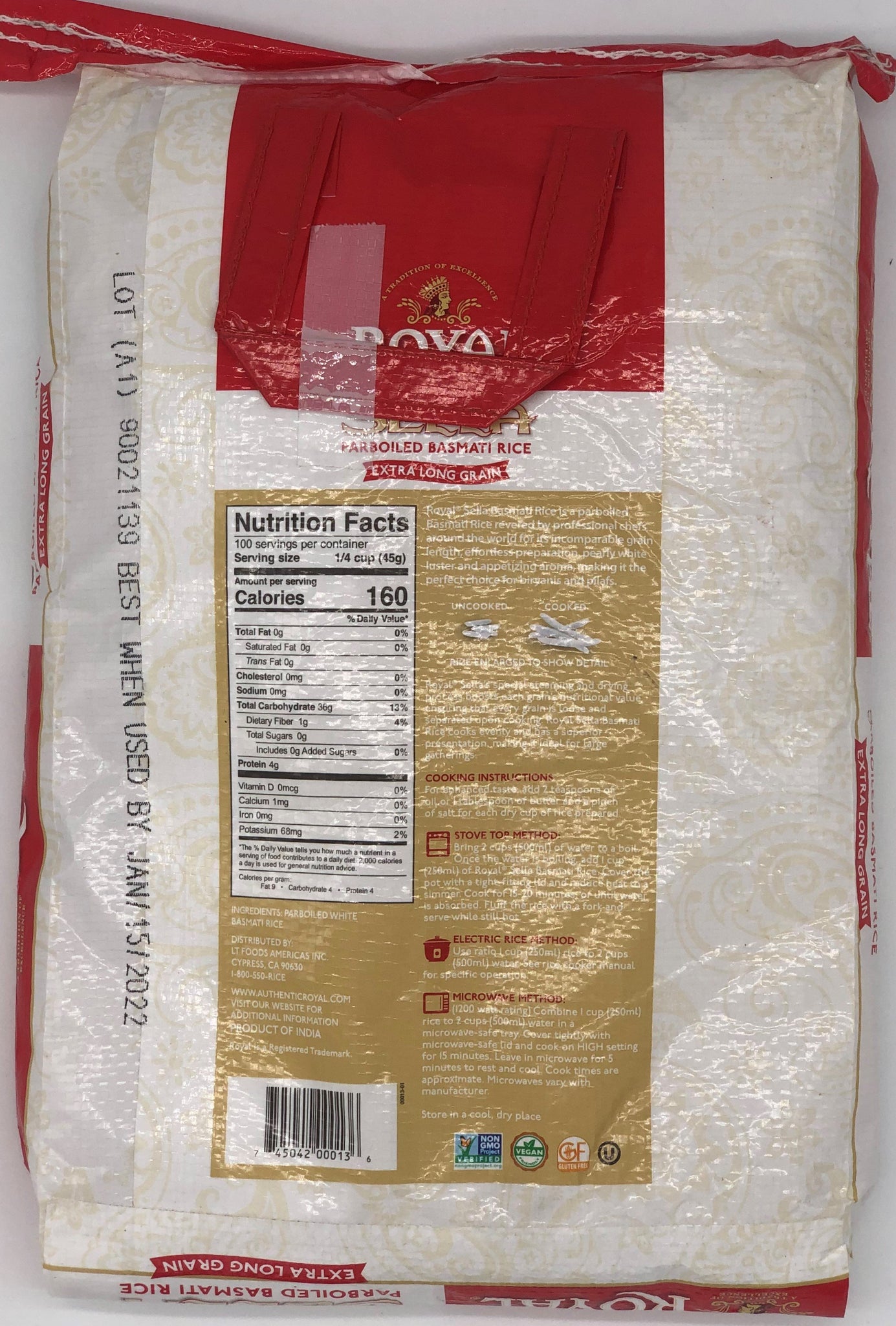 Royal Sella Parboiled Basmati Rice 10 Lb – TajFresh